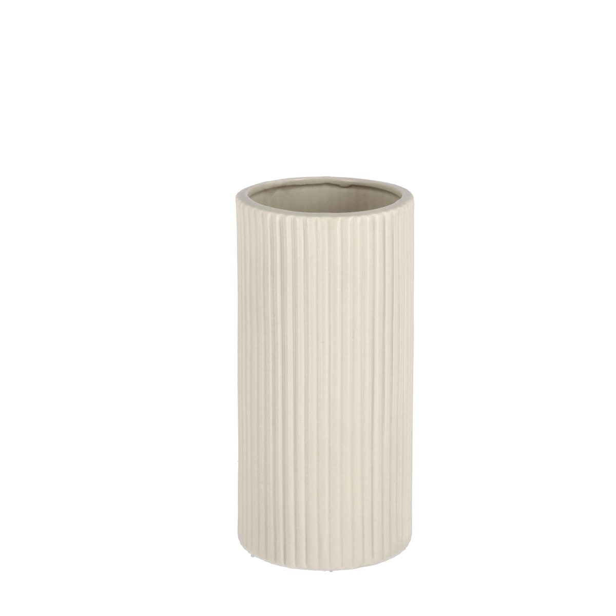 Vaso vivy cil striato avorio in porcellana – Decorspace.it