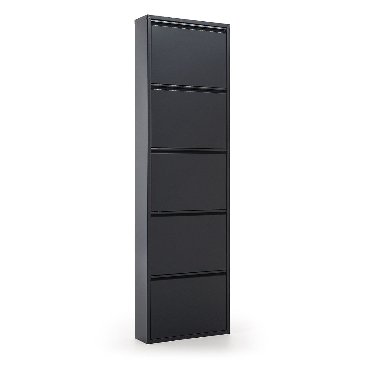 Scarpiera Slim in metallo Nero con ante basculanti porta scarpe salvas ...