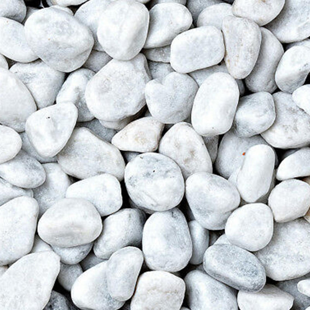 Ciottoli marmo bianco Carrara, sassi decorativi per giardini, sacco da ...